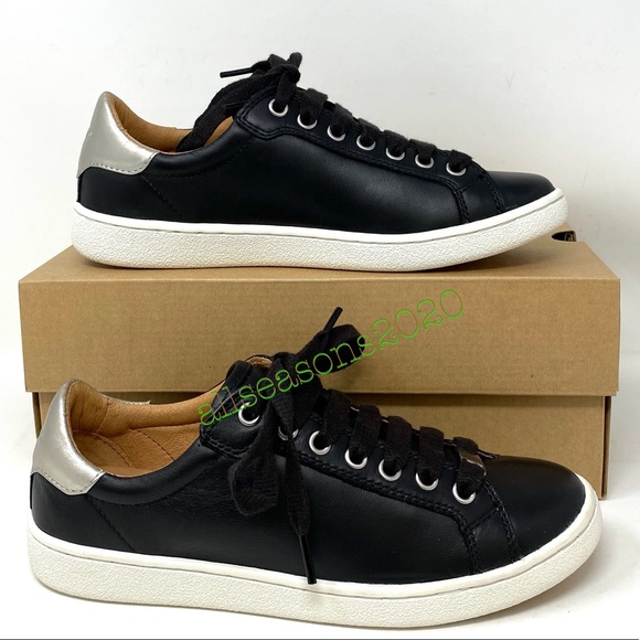 UGG | Shoes | Ugg Milo Leather Black Womens Sneakers | Poshmark